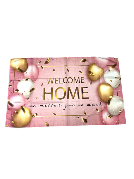 Welcome Home Pink Banner - Craze Fashion