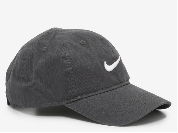 Toddler Charcoal Nike Swoosh Baseball Cap - Craze Fashion