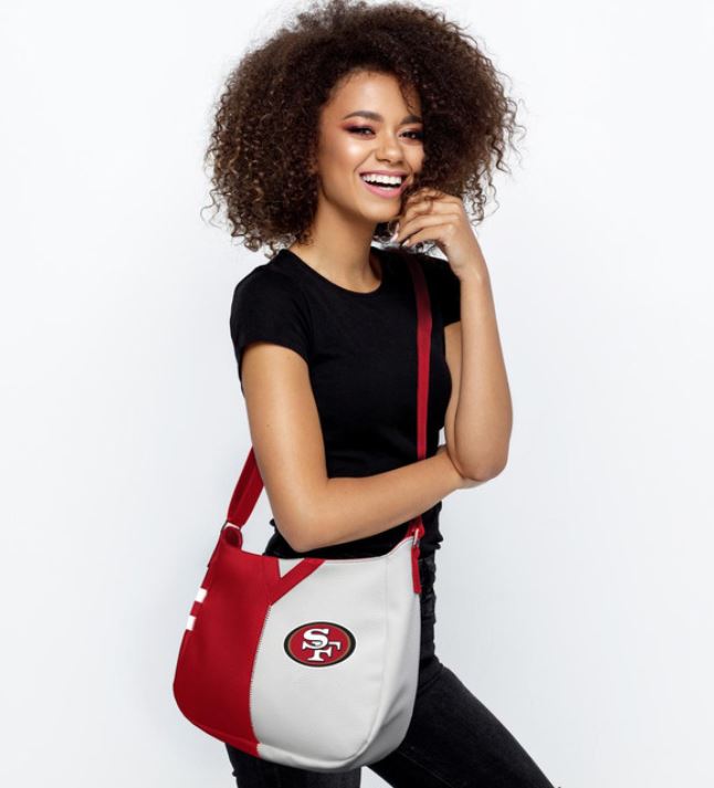 SF 49ers Pebble Split Hobo Purse - Craze Fashion